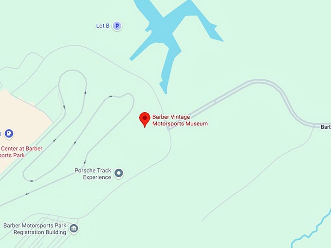 16. barber vintage motorsports museum map