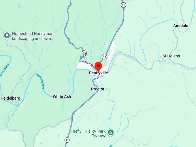 16. beattyville ky map
