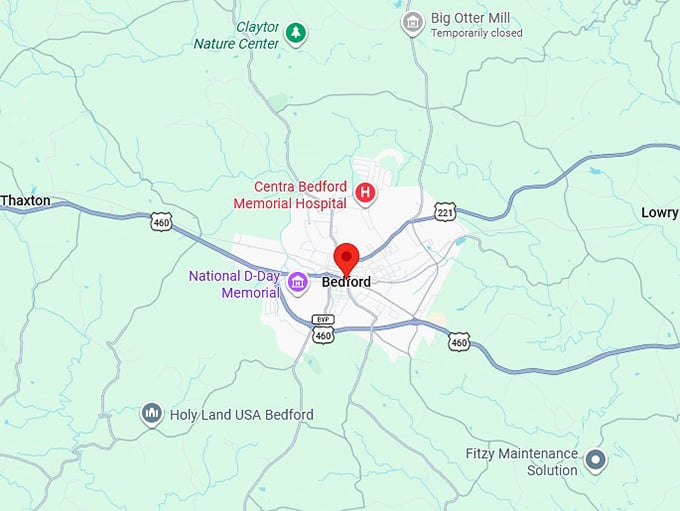 16. bedford va map