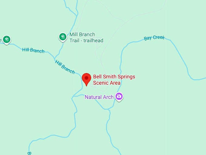 16. bell smith springs scenic area map