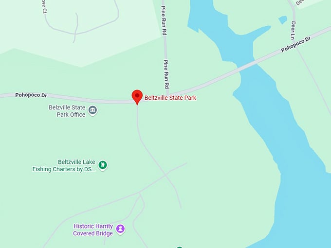 16. beltzville state park map