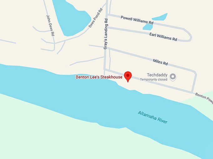 16. benton lee's steak house map