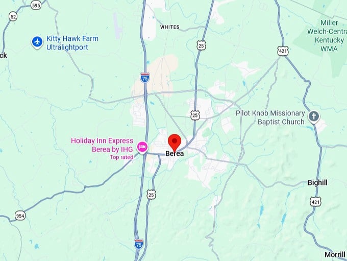 16. berea ky map