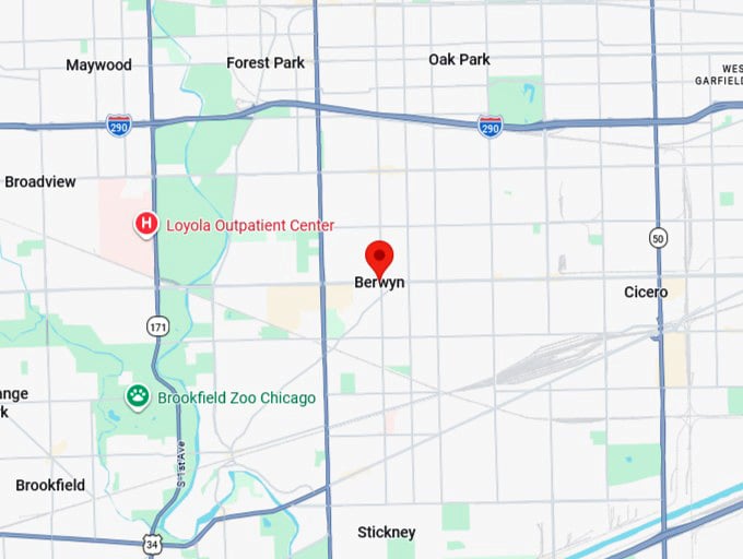 16. berwyn il map