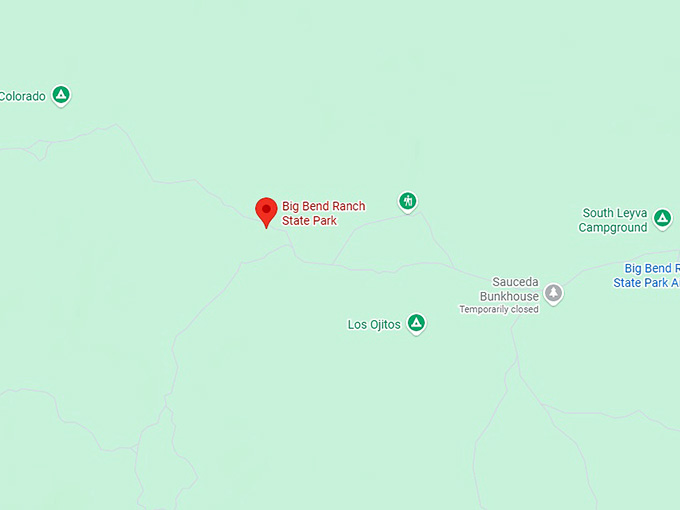 16. big bend ranch state park map