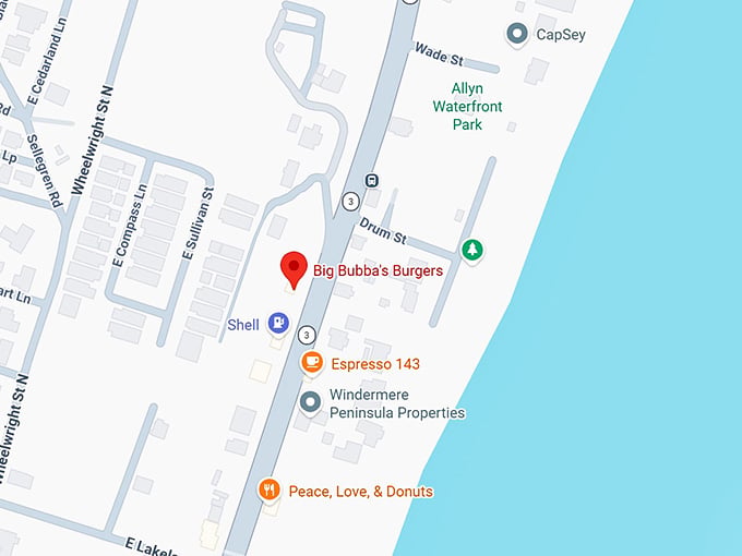 16. big bubba's burgers map