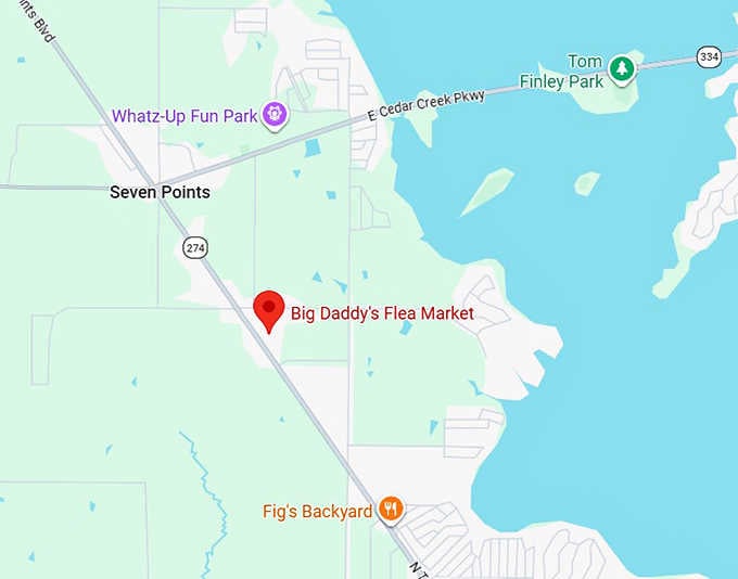 16. big daddy's flea market map