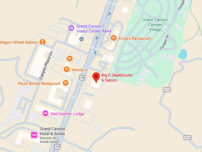 16. big e steakhouse & saloon map
