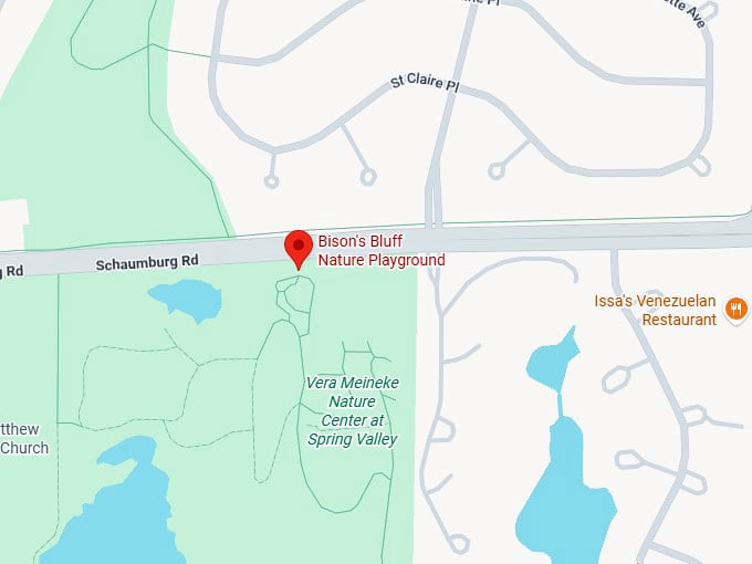 16. bison's bluff nature playground map