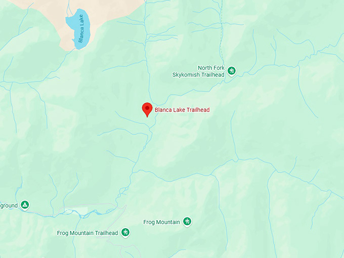 16. blanca lake trail map