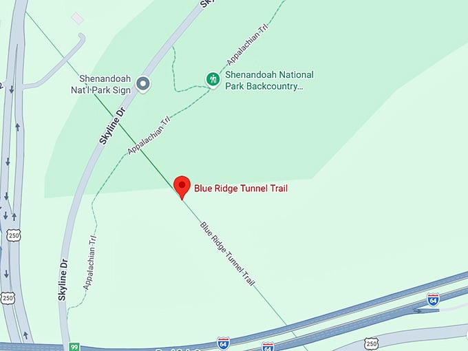 16. blue ridge tunnel trail map