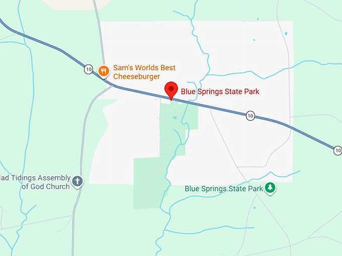 16. blue springs state park map