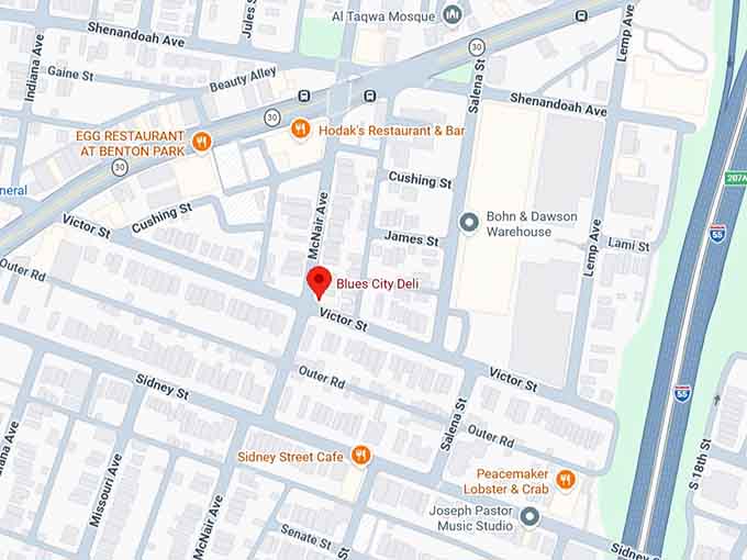 16. blues city deli map