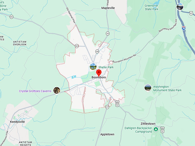 16. boonsboro map