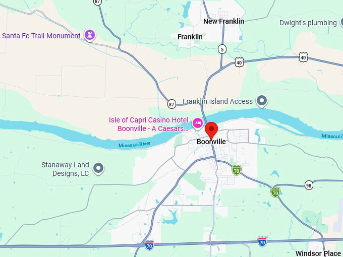 16. boonville mo map
