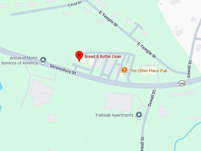 16. bread & butter diner's map