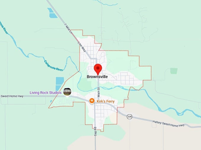 16. brownsville, or map