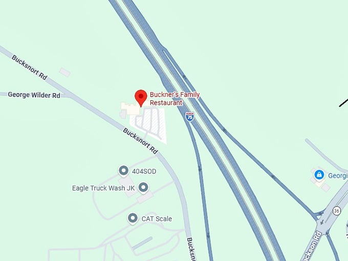 16. buckner's family restaurant map