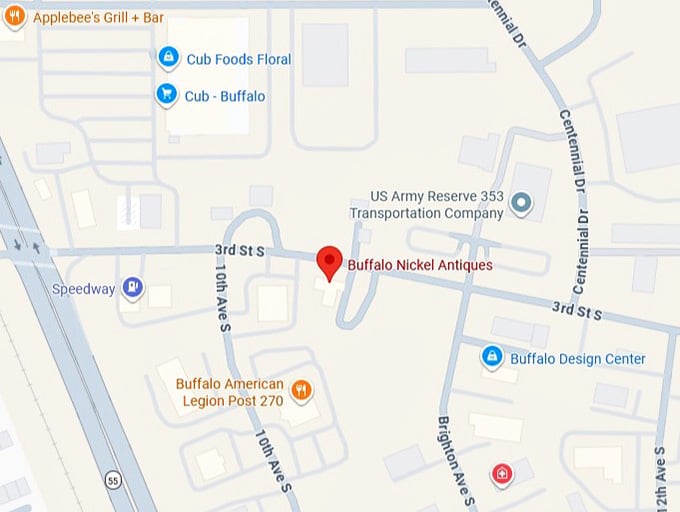 16. buffalo nickel antiques map