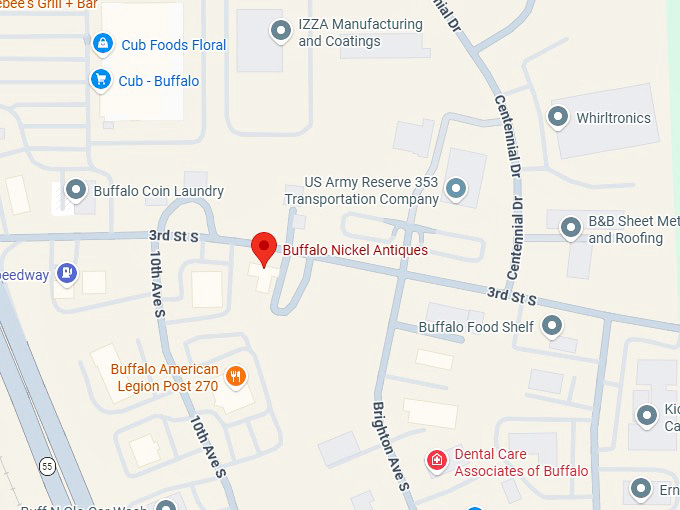 16. buffalo nickel antiques map
