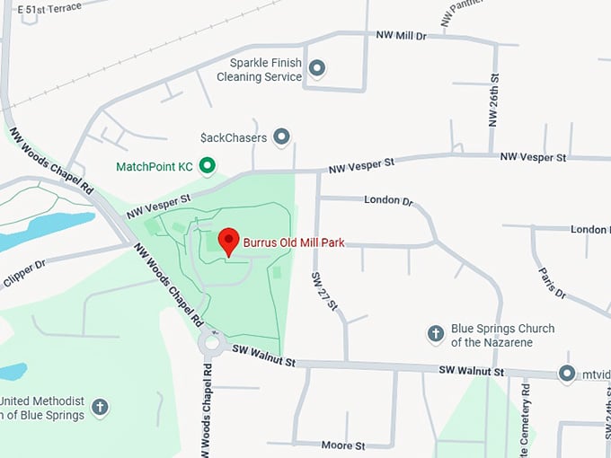 16. burrus old mill park map