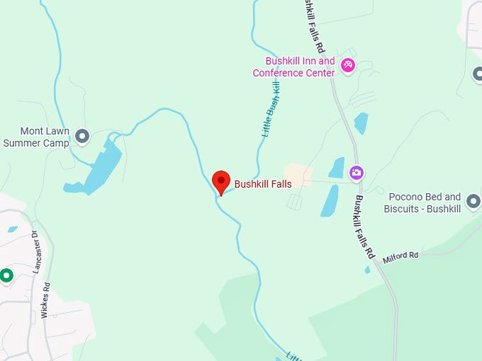 16. bushkill falls map