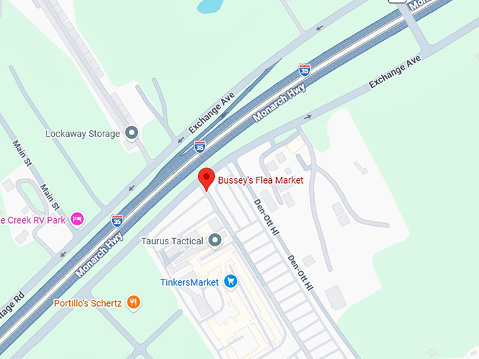 16. bussey's flea market map
