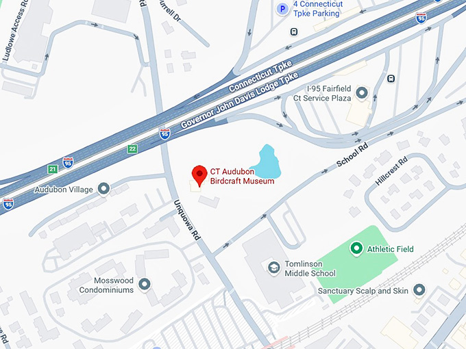 16. ct audubon birdcraft museum map