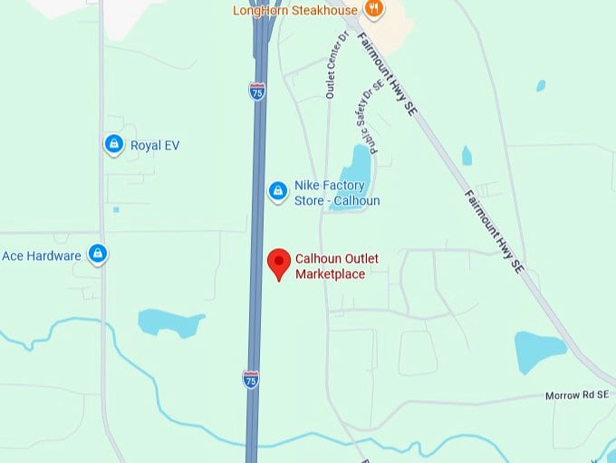 16. calhoun outlet marketplace map