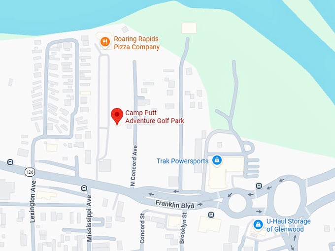 16. camp putt adventure golf park map