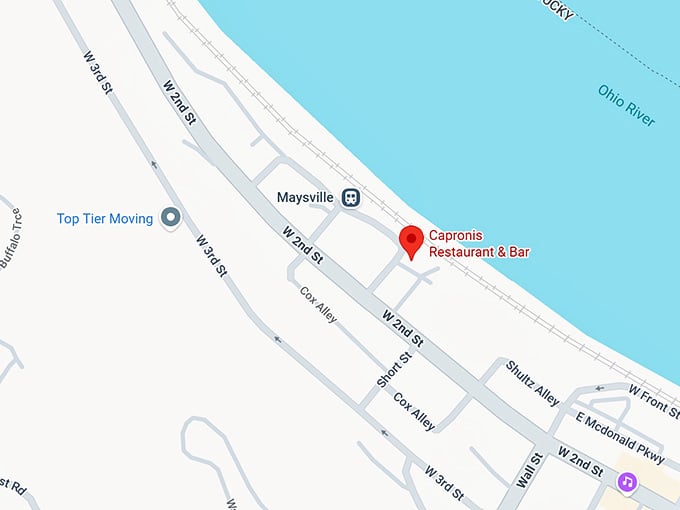 16. capronis restaurant & bar map