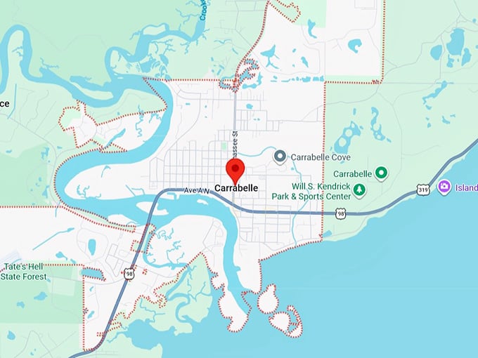 16. carrabelle, fl map