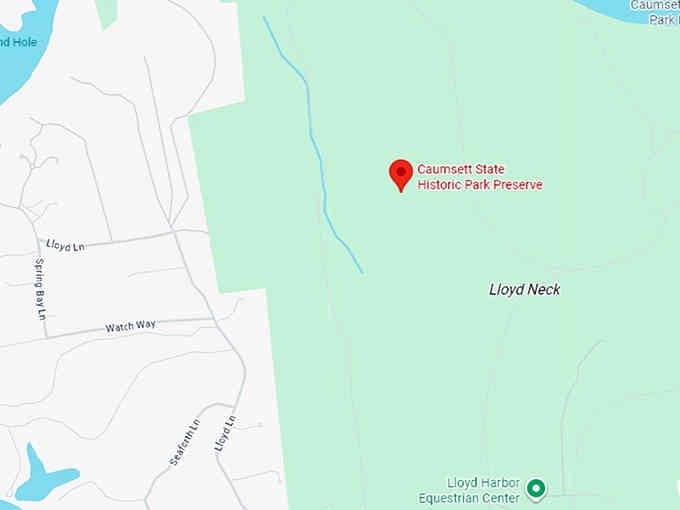 16. caumsett state historic park preserve map