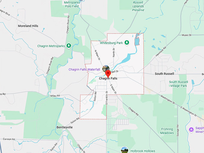 16. chagrin falls map