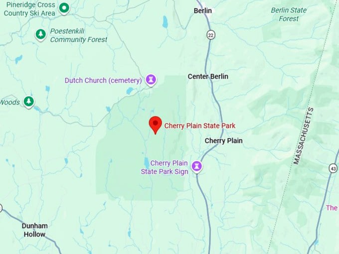 16. cherry plain state park map