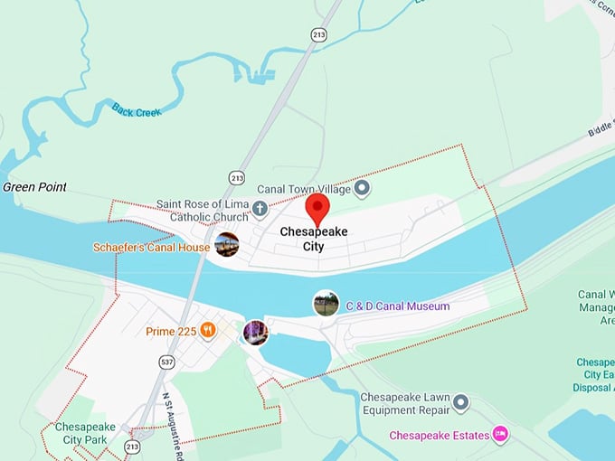 16. chesapeake city, md map