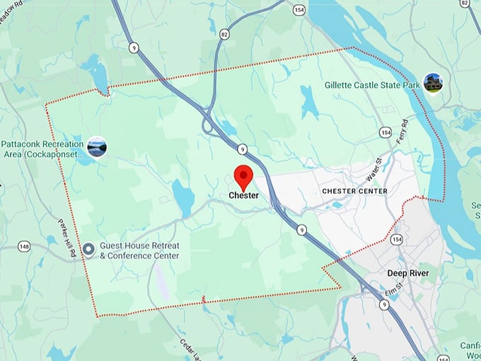 16. chester, ct map