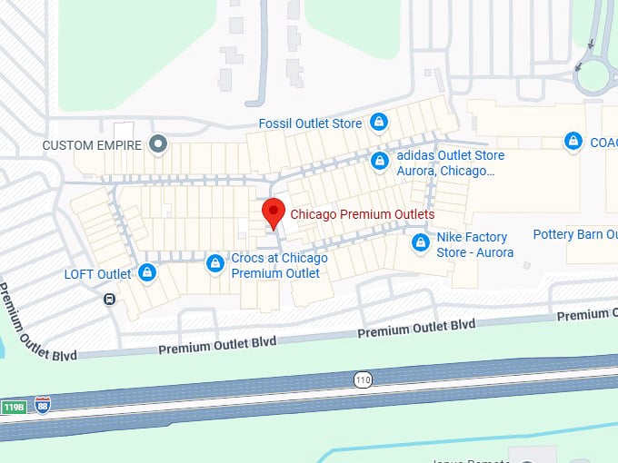 16. chicago premium outlets map