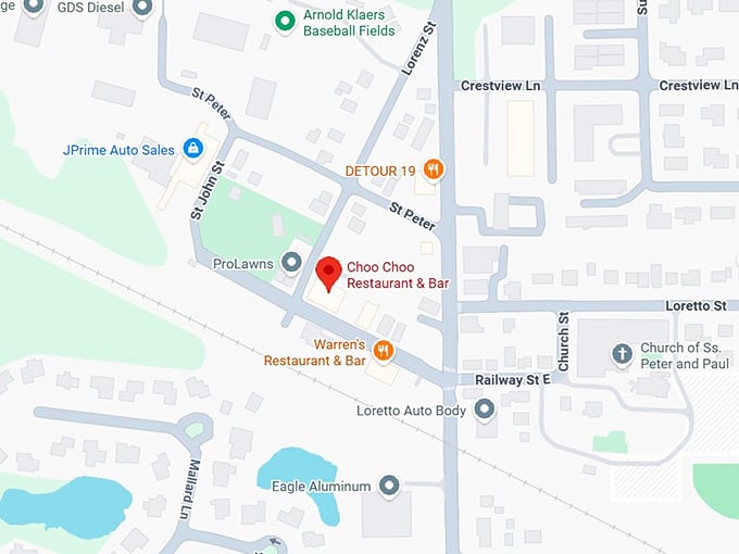 16. choo choo restaurant & bar map