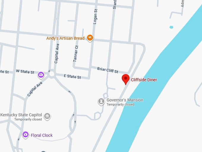 16. cliffside diner's map