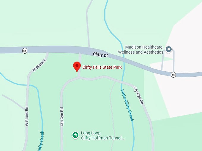 16. clifty falls state park map
