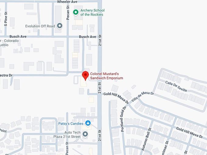 16. colonel mustard's sandwich emporium map