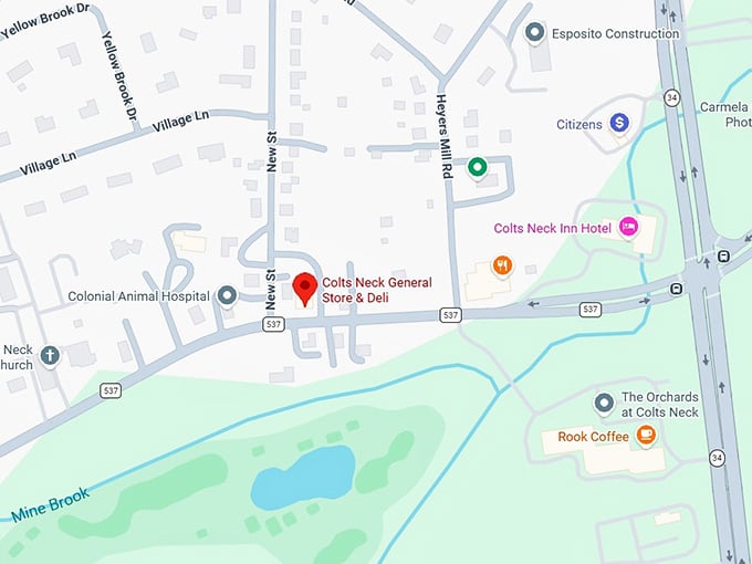 16. colts neck general store & deli map