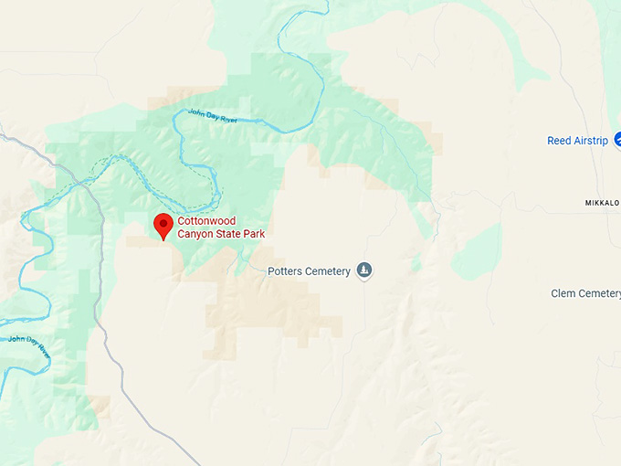 16. cottonwood canyon state park map