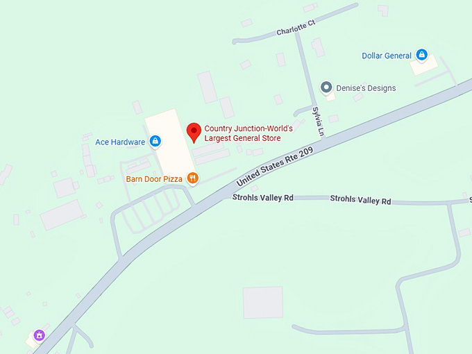 16. country junction world&rsquo;s largest general store map