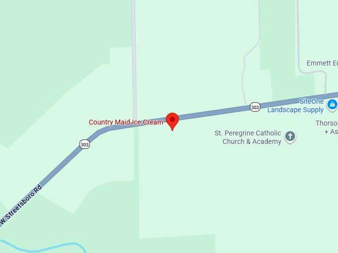 16. country maid ice cream's map