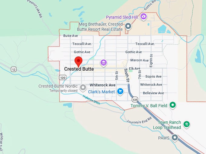16. crested butte map