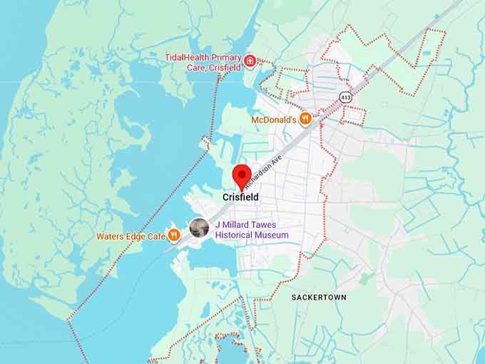 16. crisfield, md map