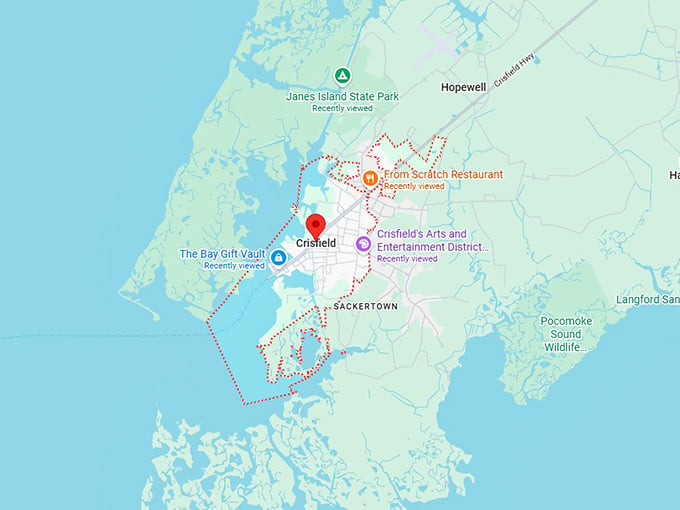16. crisfield map