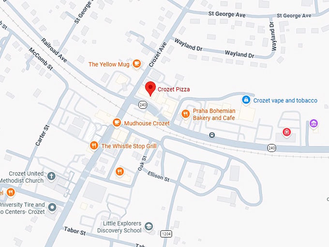 16. crozet pizza map
